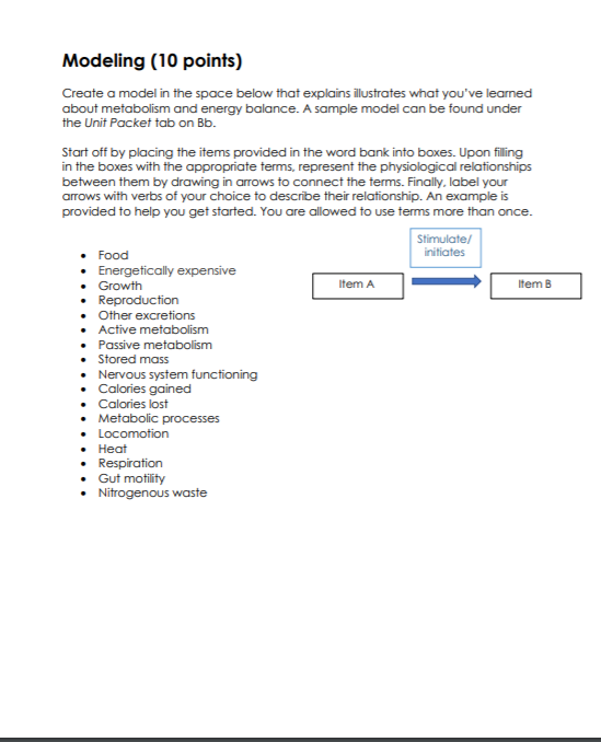Solved Modeling (10 points) Create a model in the space | Chegg.com