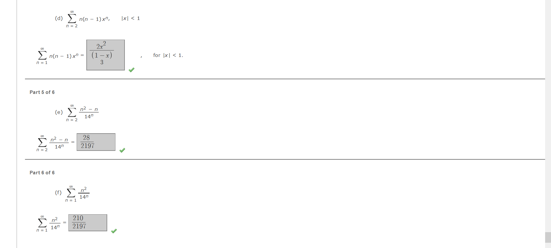 Solved Representations of Functions as Power Series Part 1 | Chegg.com
