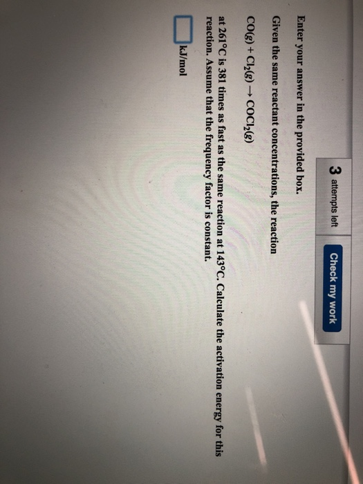 Solved given the same reactant concentrations, the reaction | Chegg.com