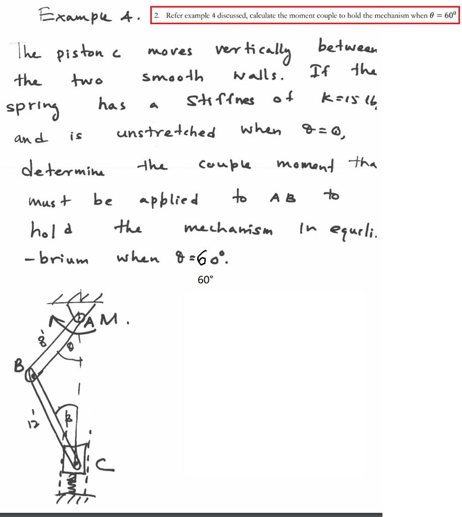 Solved 2. Refer example 4 discussed, calculate the moment | Chegg.com
