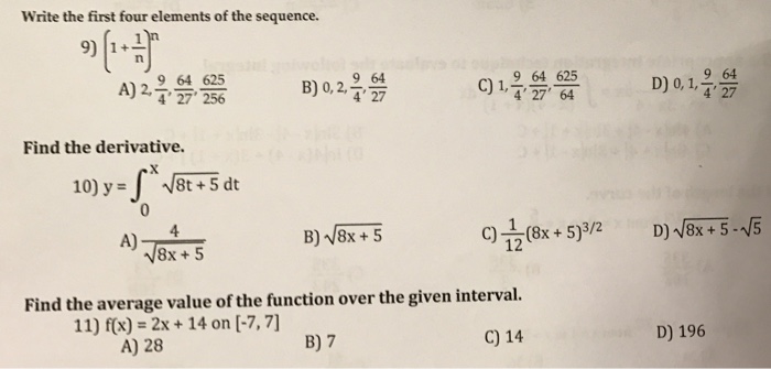 Solved Write the first four elements of the sequence. (1 + | Chegg.com
