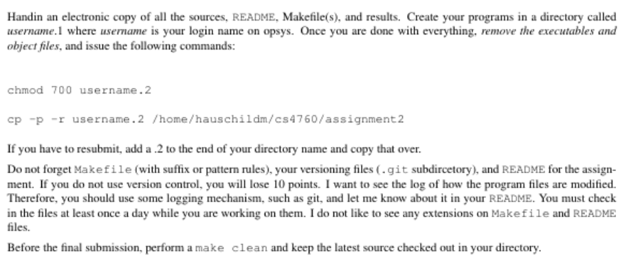 Solved I need some help writing this oss program using | Chegg.com