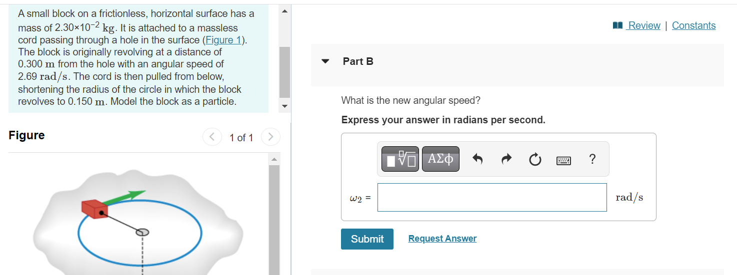 Solved A small block on a frictionless, horizontal surface | Chegg.com