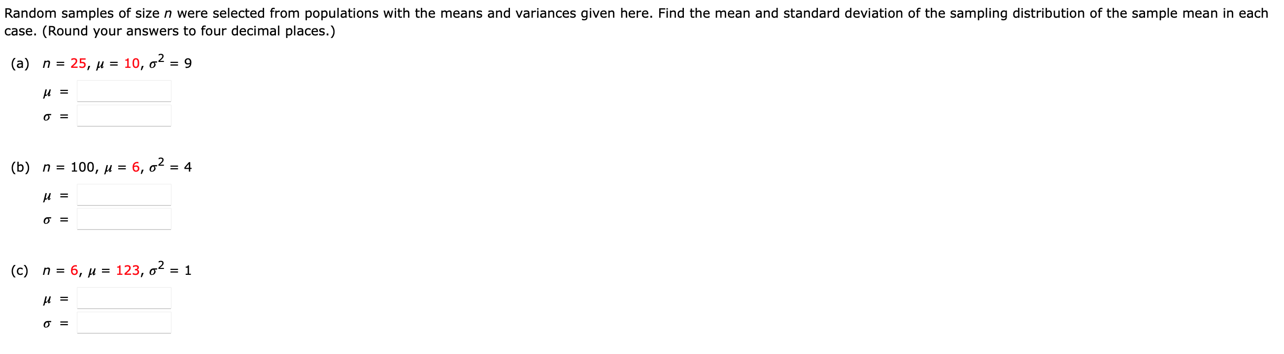 Solved Random samples of size n were selected from | Chegg.com