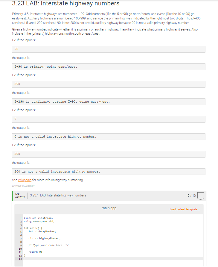 Solved Primary U.S. interstate highways are numbered 1-99. | Chegg.com