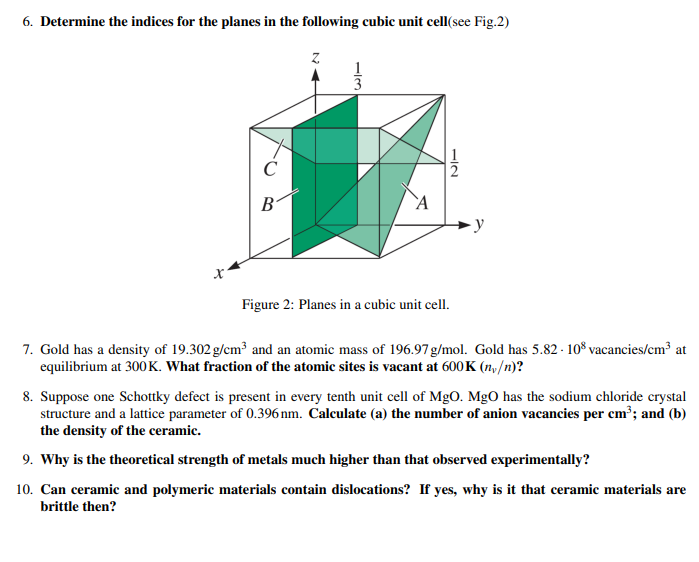 Solved 1. Calculate the atomic radius in cm for the | Chegg.com
