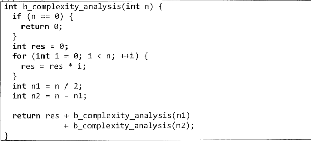 Solved 2 Complexity Analysis (20 marks) Write down the time | Chegg.com
