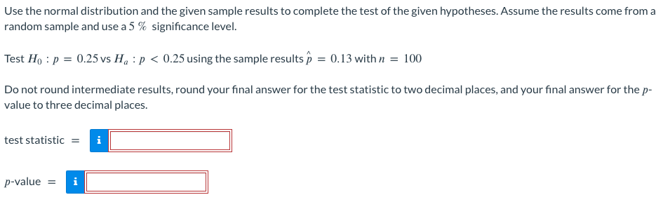 Solved Use the normal distribution and the given sample | Chegg.com