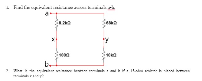 Solved Find the equivalent resistance across terminals | Chegg.com