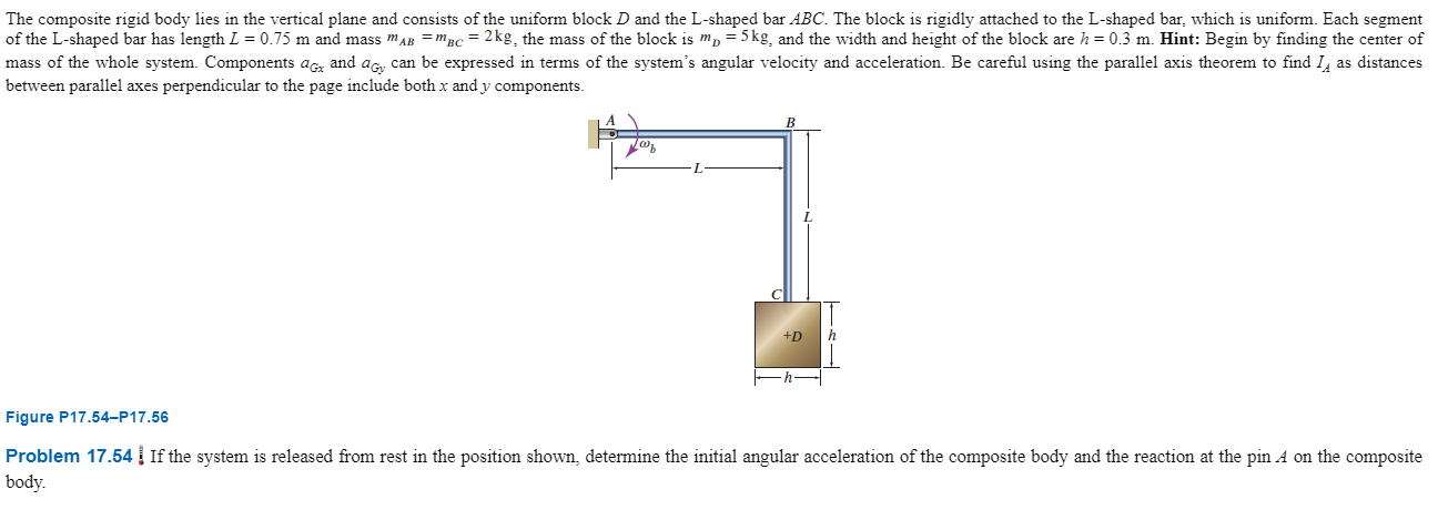 Solved Use center of mass method | Chegg.com