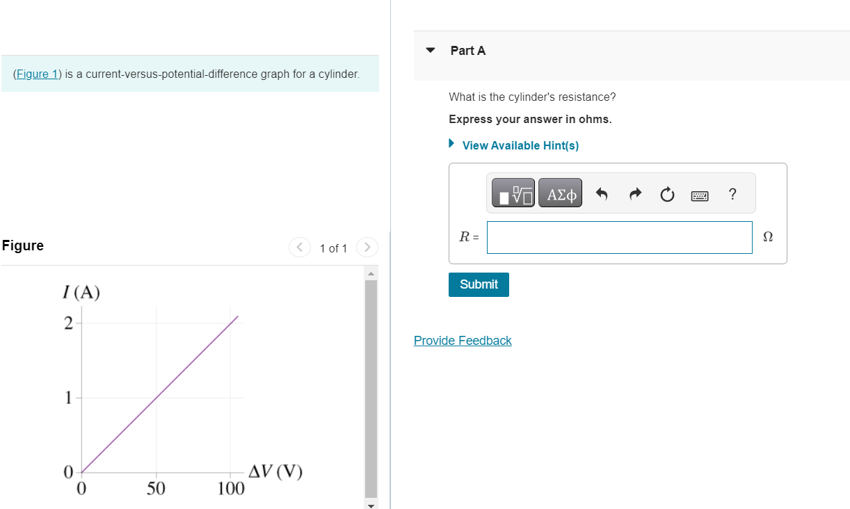 Solved (Figure 1) ﻿is a current-versus-potential-difference | Chegg.com