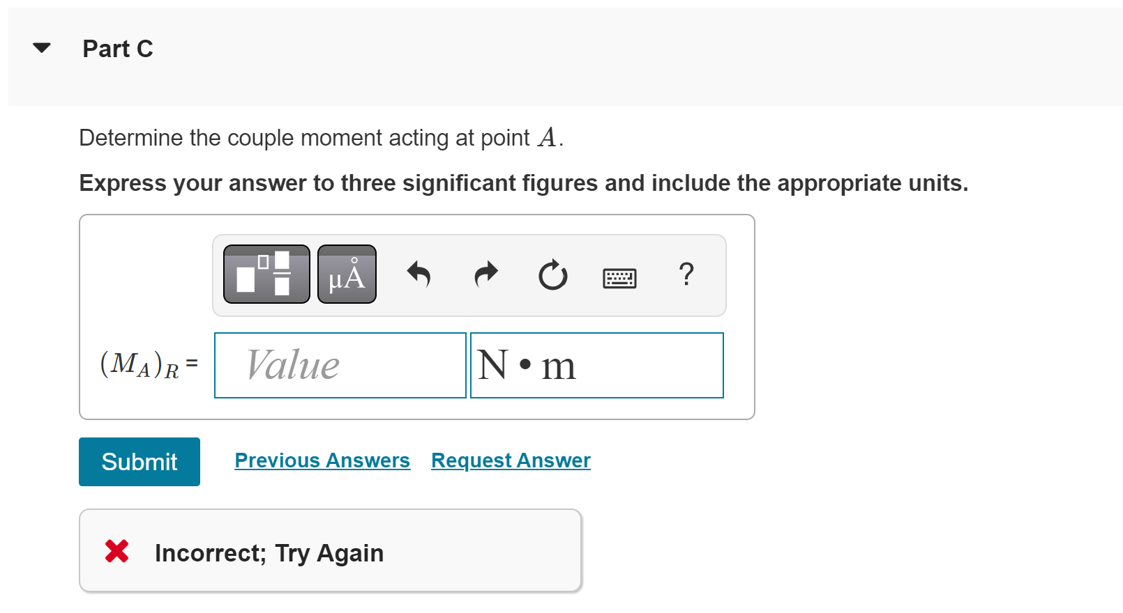 [Solved]: Replace the loading system by an equivalent resu