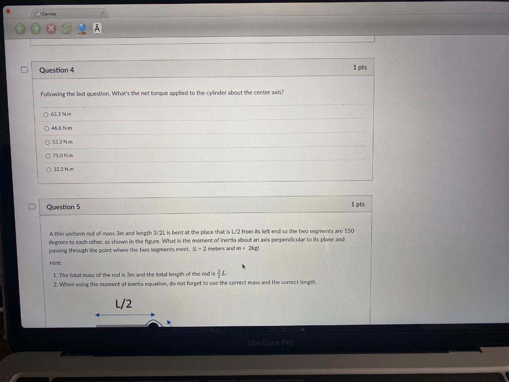 Solved Following the last question, What's the net torque | Chegg.com