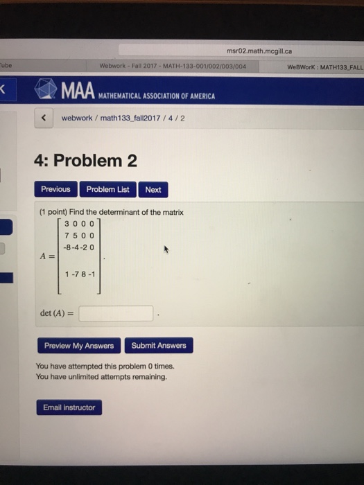 Solved msr02.math.mcgill.ca YouTube Webwork - Fall | Chegg.com Solved msr02.math.mcgill.ca YouTube Webwork - Fall | Chegg.com