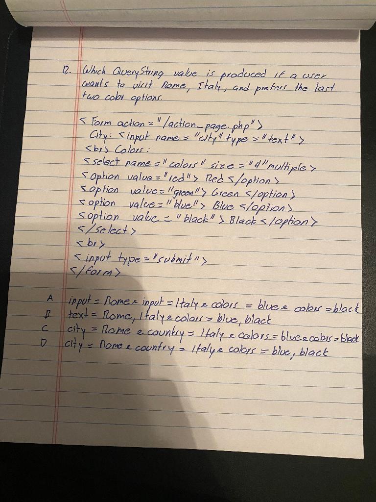 Solved 9 Which two HTML tags are required for Creating an | Chegg.com