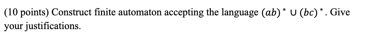 Solved (10 points) Construct finite automaton accepting the | Chegg.com