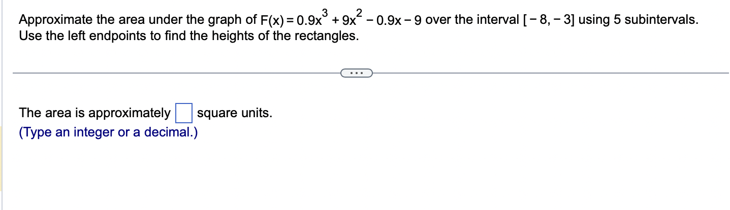 Solved Approximate the area under the graph of | Chegg.com