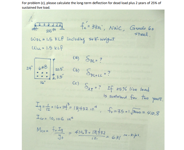 Solved For problem (c), please calculate the long-term | Chegg.com