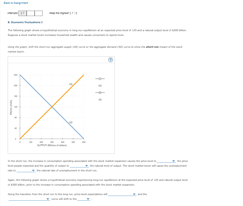 Solved Using the graph, illustrate the long-run impact of | Chegg.com