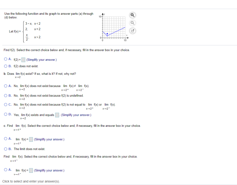 Solved Use the following function and its graph to answer | Chegg.com
