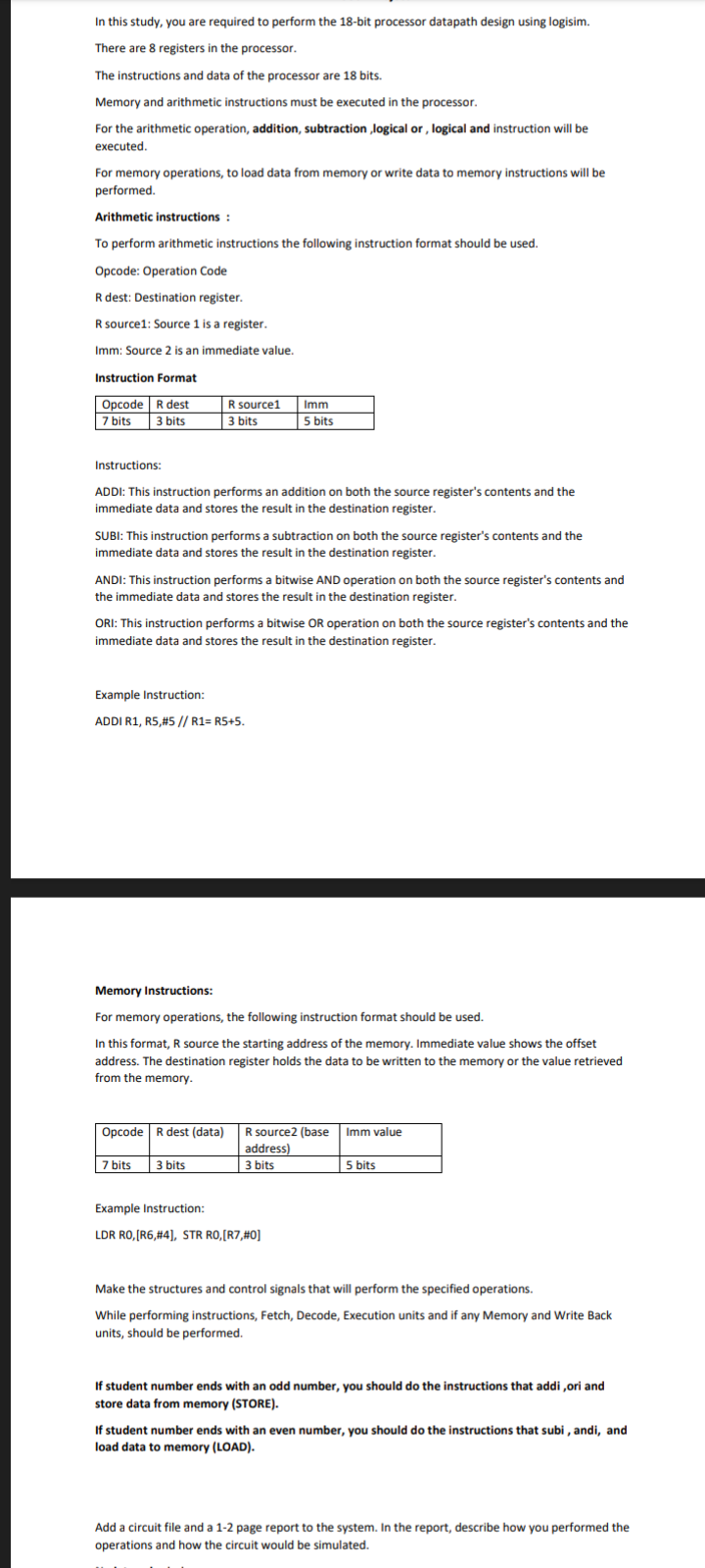 Solved In this study, you are required to perform the 18-bit | Chegg.com