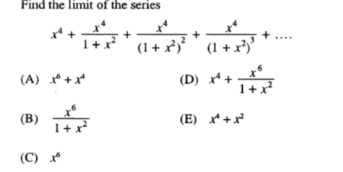 Solved Find the limit of the series | Chegg.com