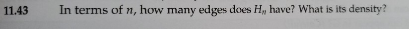 Solved A hypercube Hn is a graph in which the 2" different | Chegg.com