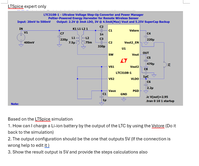 Solved LTSpice expert onlyBased on the LTSpice simulation1. | Chegg.com