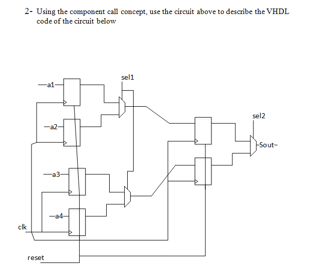 Solved 2- Using the component call concept, use the circuit | Chegg.com