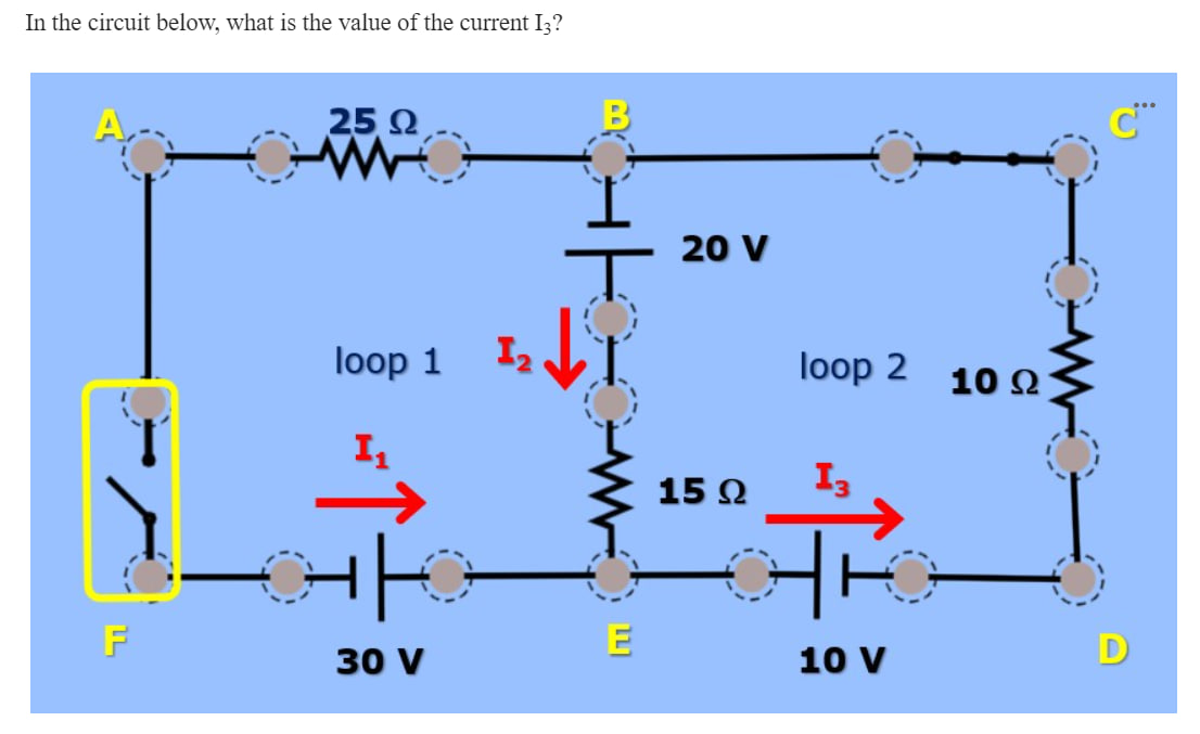 Solved In the circuit below, what is the value of the | Chegg.com
