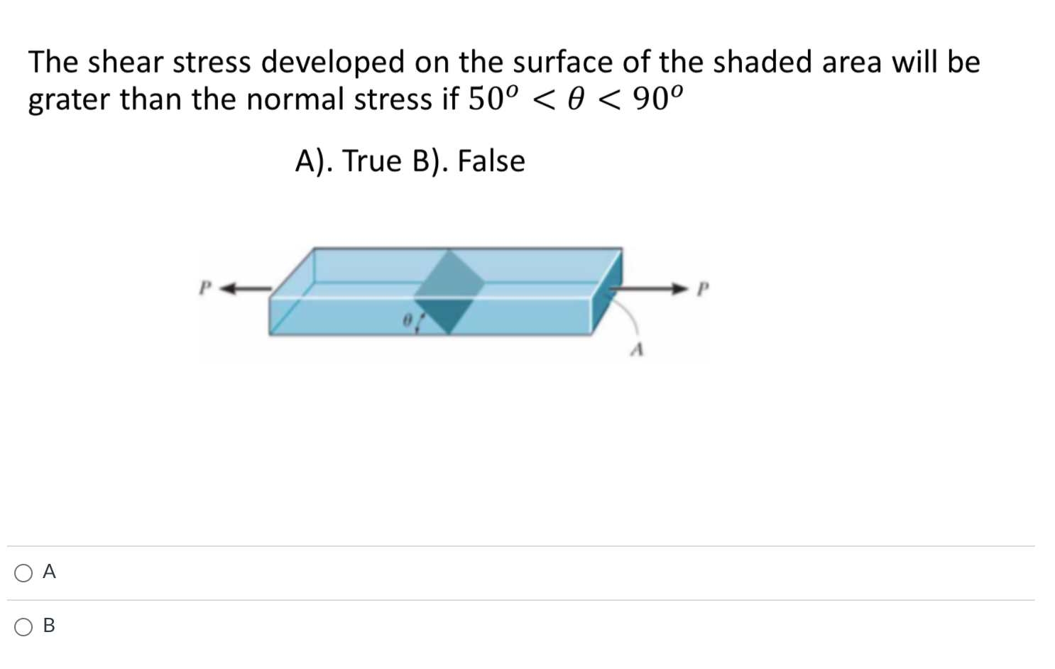 Solved The shear stress developed on the surface of the | Chegg.com