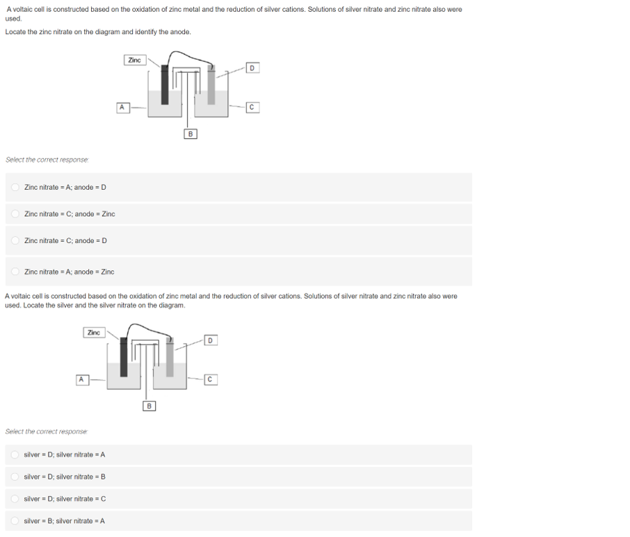Solved What is the correct cell notation for the reaction | Chegg.com