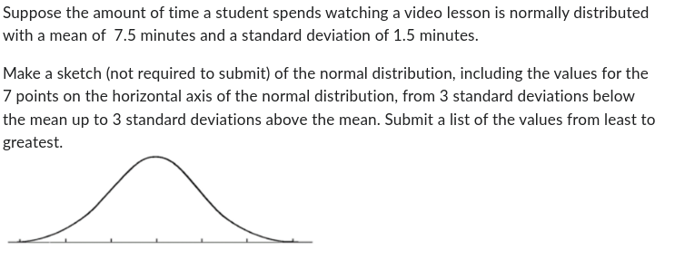 Solved Use the normal curve you drew in the previous | Chegg.com