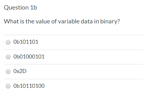 Solved Numbers and Variables Given the following | Chegg.com
