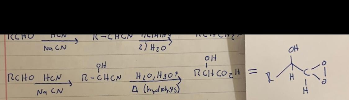 Solved is that how you would draw out RCH(OH)CO2H? I wasn't | Chegg.com