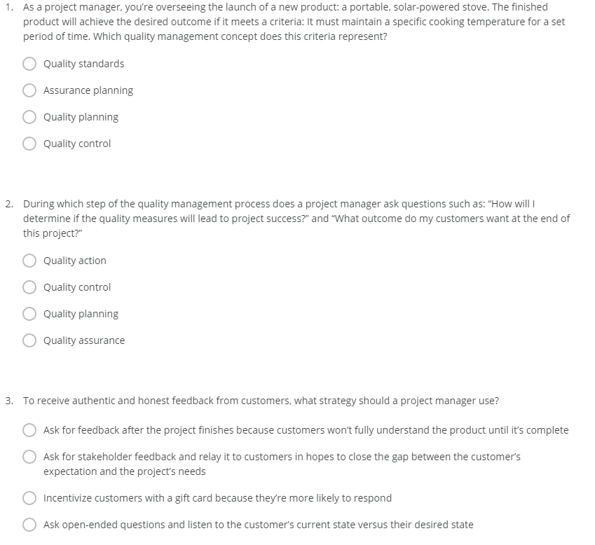 Solved 1. As a project manager, you're overseeing the launch | Chegg.com