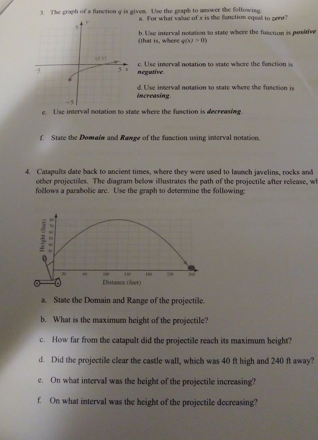 Solved 1. Complete the partial graphs shown below, given the | Chegg.com