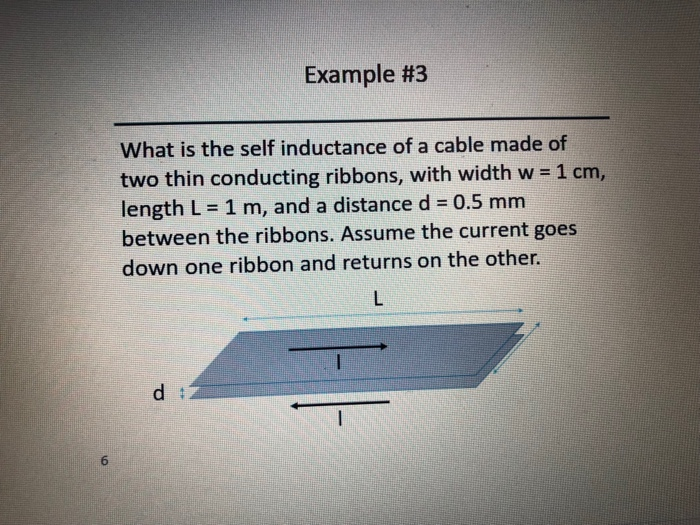 Solved Example #3 What is the self inductance of a cable | Chegg.com