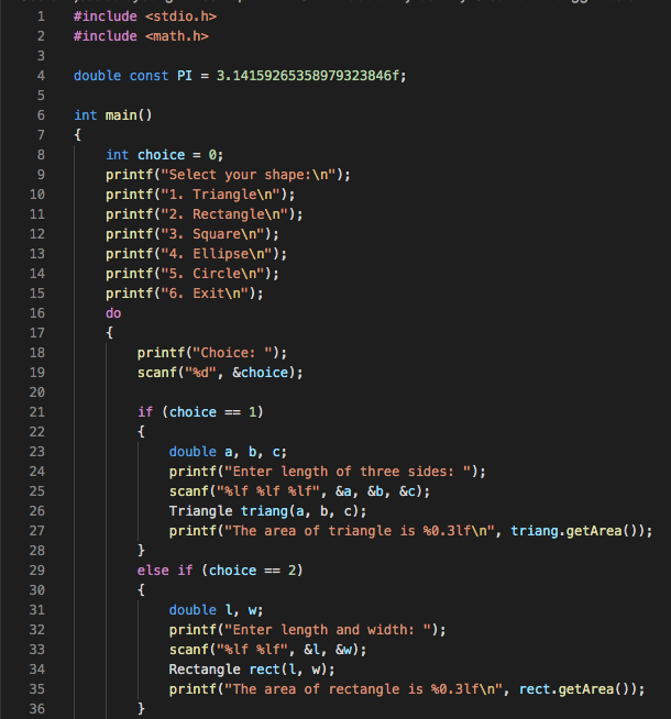 Solved Shape Maker Develop a program that will be able to | Chegg.com