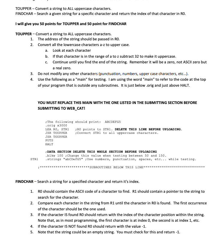 TOUPPER - Convert a string to ALL uppercase | Chegg.com