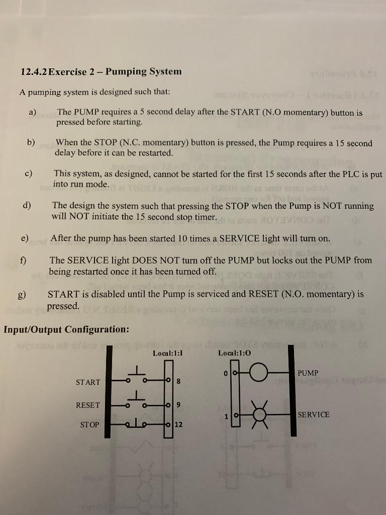 Solved using RS logix to create two ladder diagram | Chegg.com
