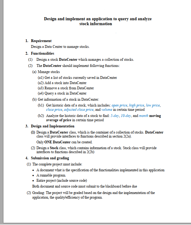 Solved Design and implement an application to query and | Chegg.com