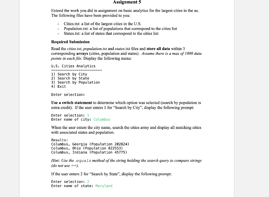 Solved Extend the work you did in assignment on basic | Chegg.com