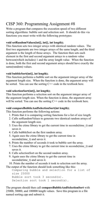 Solved Cisp 360 Programming Assignment 8 Write A Program 3048