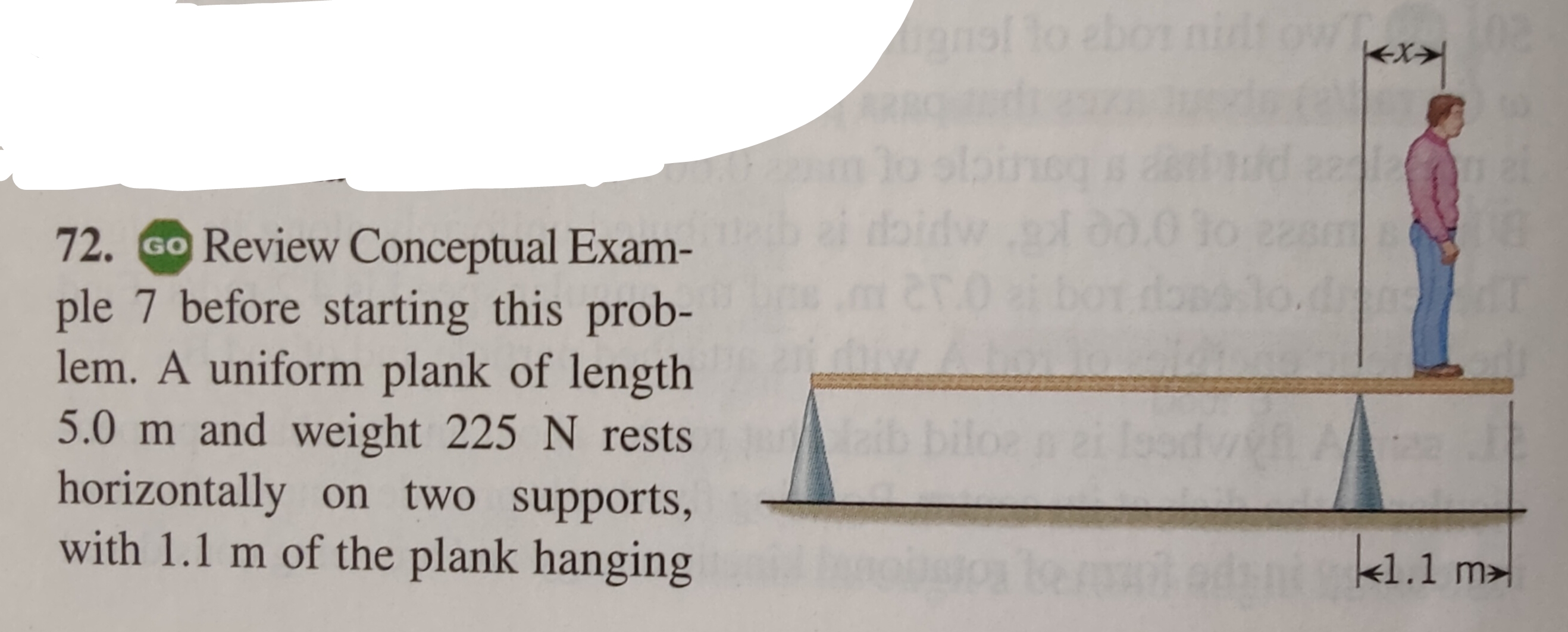 Solved 72. Go Review Conceptual Example 7 before starting | Chegg.com