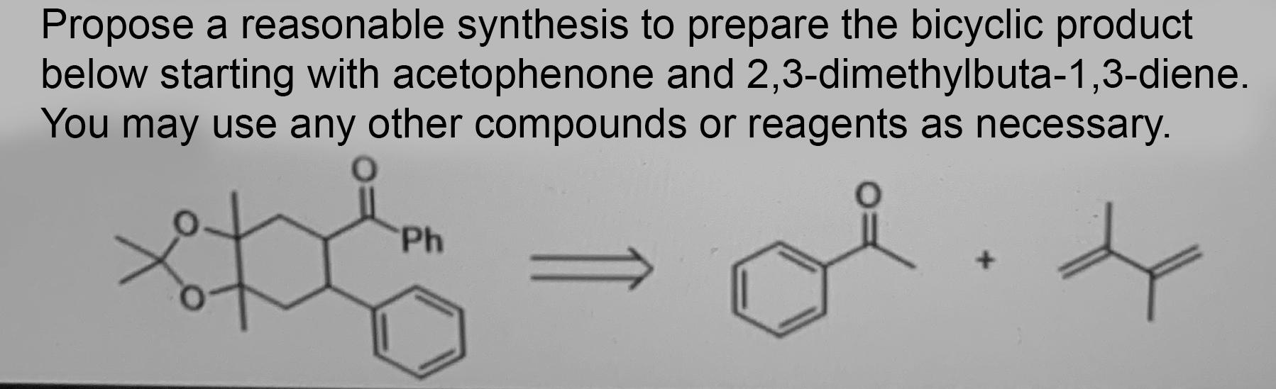 Solved Propose a reasonable synthesis to prepare the | Chegg.com