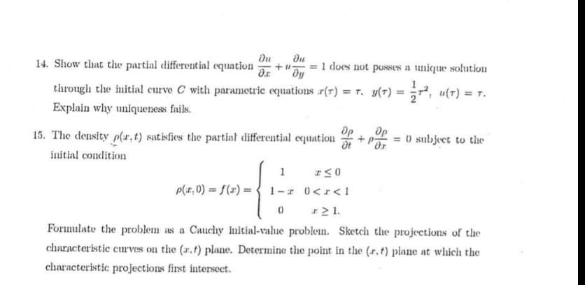 Solved 14. Show that the partial differential equation | Chegg.com