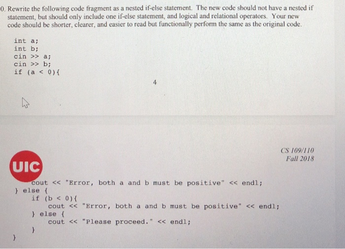 Solved Below is a code fragment; assume x is an integer with | Chegg.com