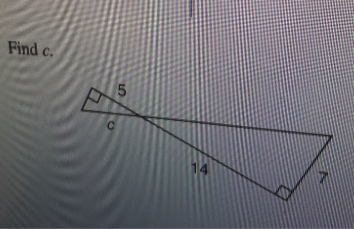 Solved Find c. 5 14 | Chegg.com