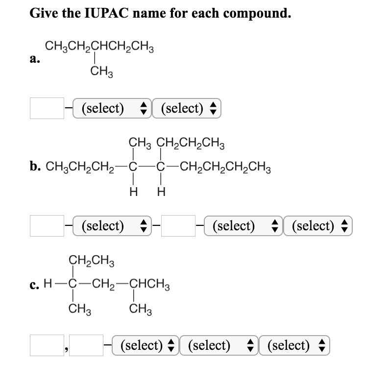 Solved Give the IUPAC name for each compound. CH3CH2CH0%0% | Chegg.com